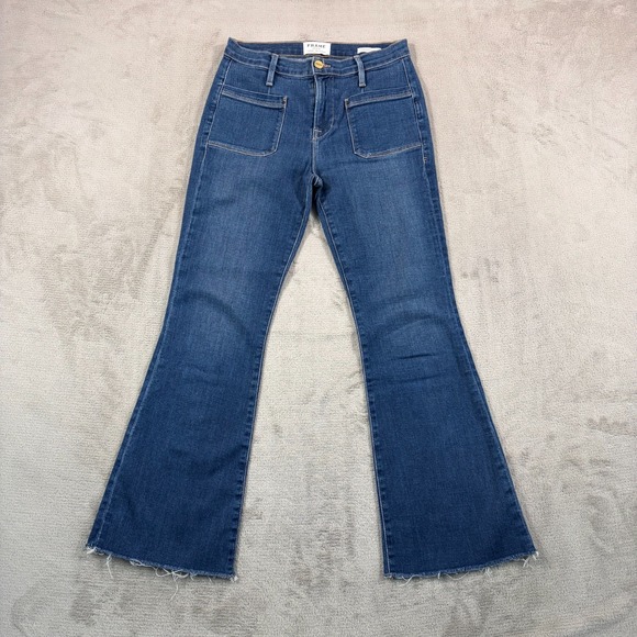 Frame Denim | Jeans | Frame Le Bardot Crop Flare Jeans In Menara Women ...